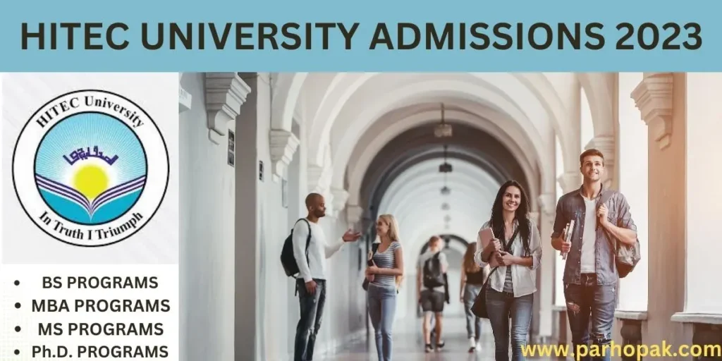 HITECUNI Admissions - Parho Pakistan