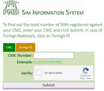 How to Check the Number of Mobile SIMs Issued Against Your CNIC