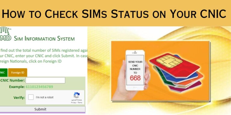 How to Check the Number of Mobile SIMs Issued Against Your CNIC
