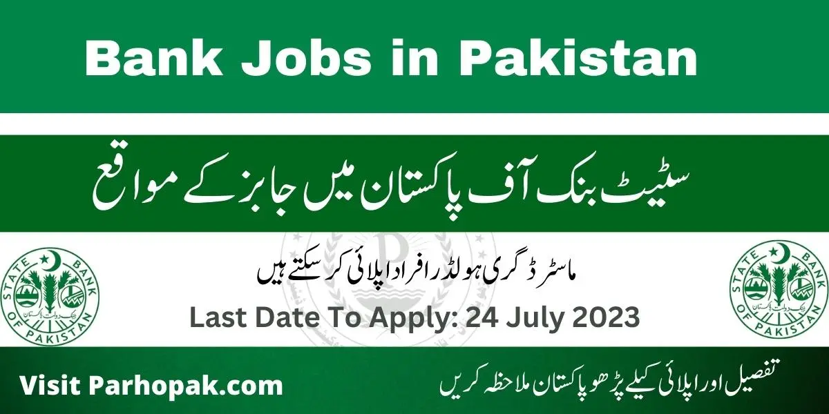 State Bank of Pakistan SBP Jobs 2023 in Pakistan