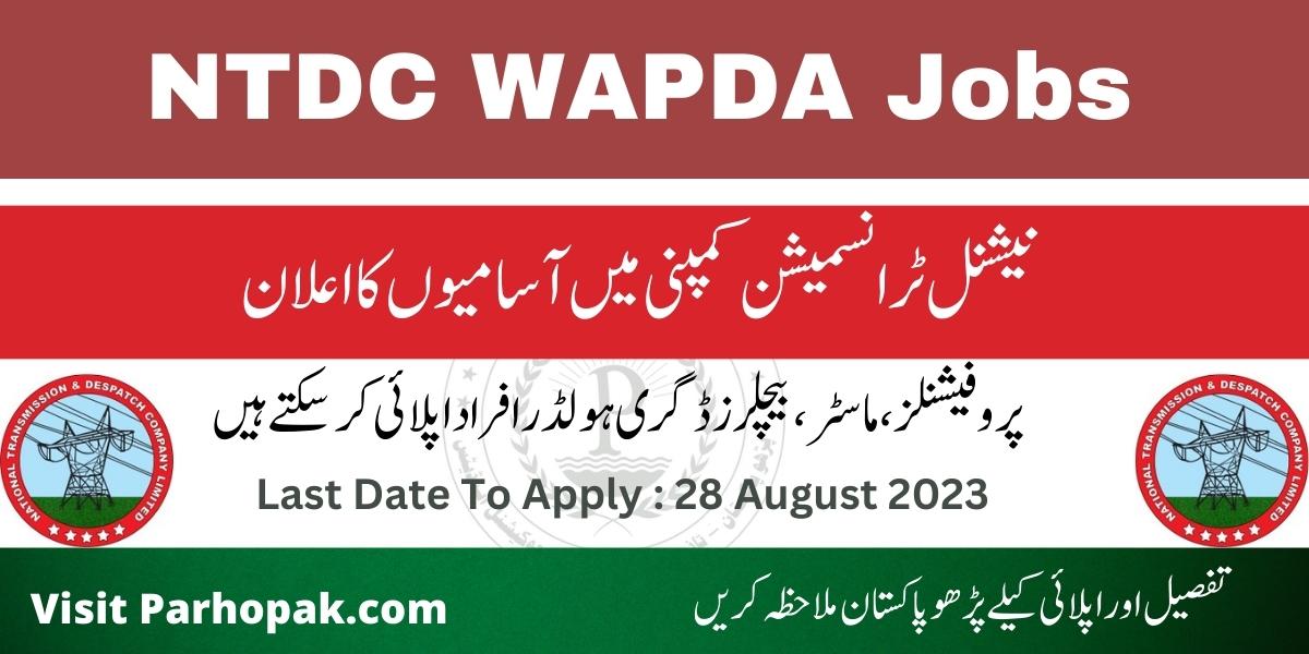 National Transmission and Despatch Company Limited NTDC Jobs August 2023