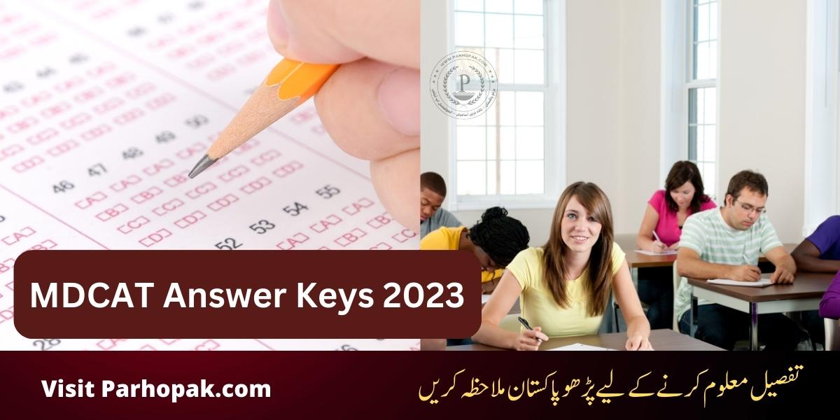 PMDC MDCAT Answer Keys 2023 Held on 10 September in Pakistan and ...