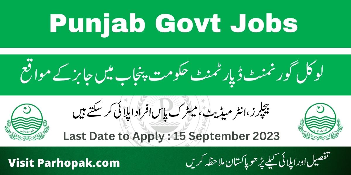 Local Government and Community Development Department Govt of Punjab ...