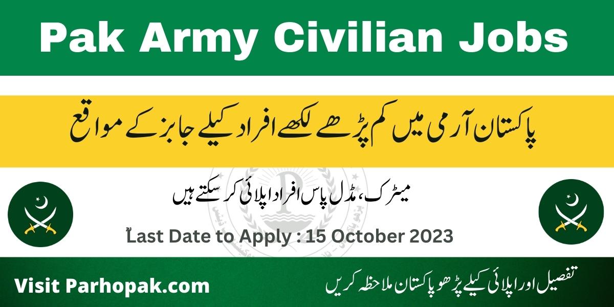 Pak Army Jobs 2022 Join Pak Army at joinpakarmy.gov.pk Jobs - Apply ...