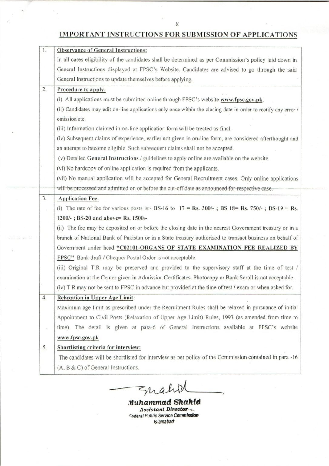 FPSC Jobs 2024 Consolidated Advertisement No 02/2024