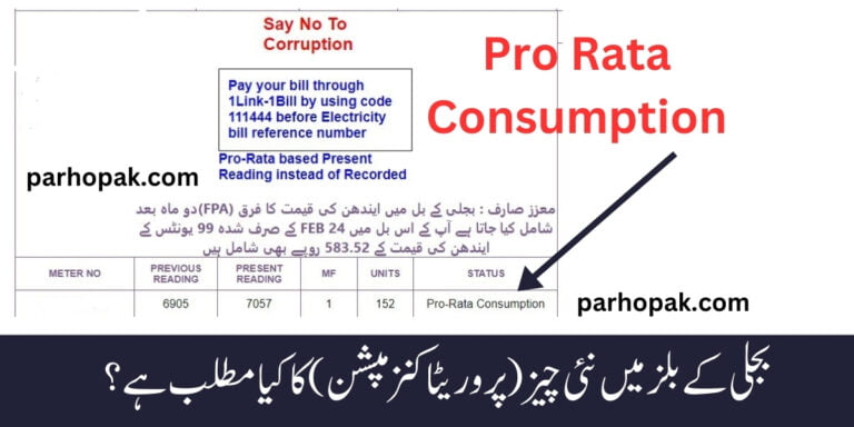 What is Pro Rata Consumption in Electricity Bills